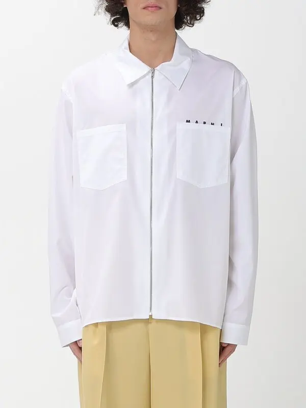Marni Organic Cotton Shirt With Logo