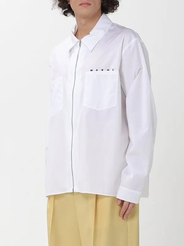 Marni Organic Cotton Shirt With Logo
