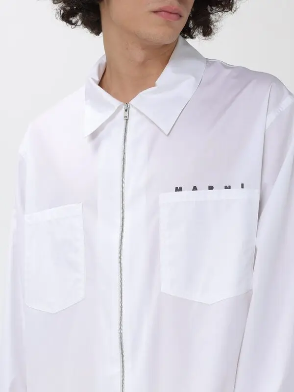 Marni Organic Cotton Shirt With Logo