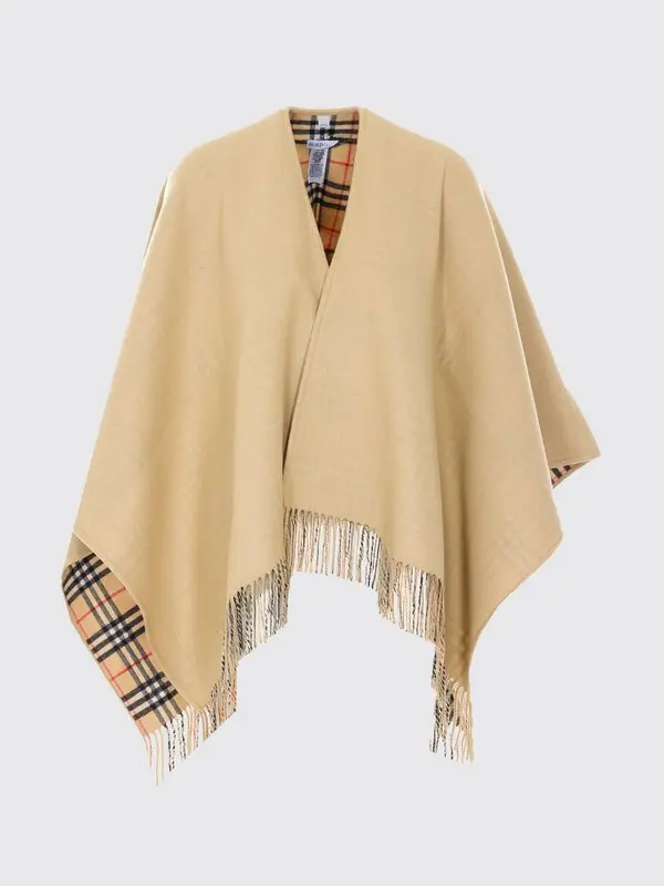 Burberry Check Wool Cape
