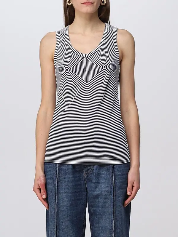 Bottega Veneta Viscose Top - Blue