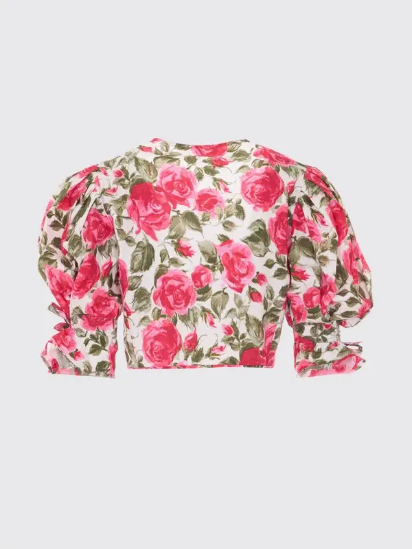 Chloé Cotton Cropped Top With Floral Print