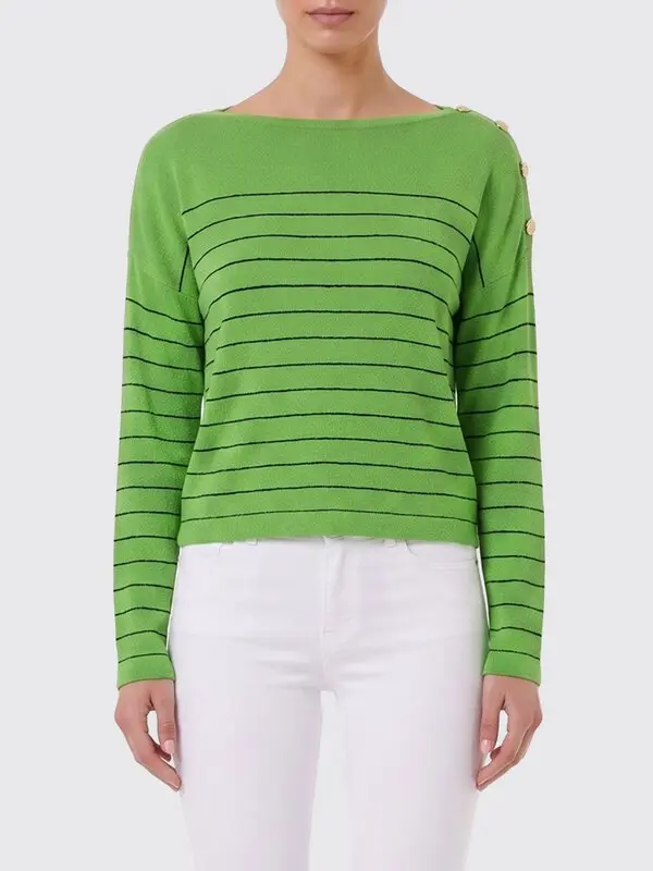 Elisabetta Franchi Striped Cotton Blend Jumper