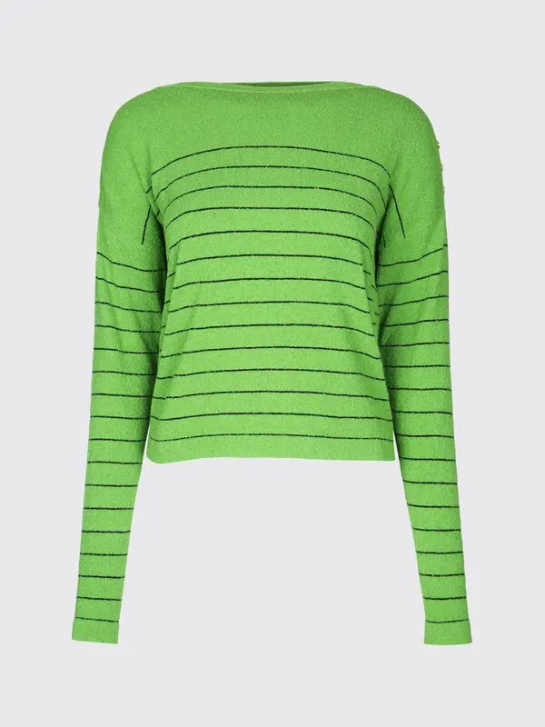 Elisabetta Franchi Striped Cotton Blend Jumper