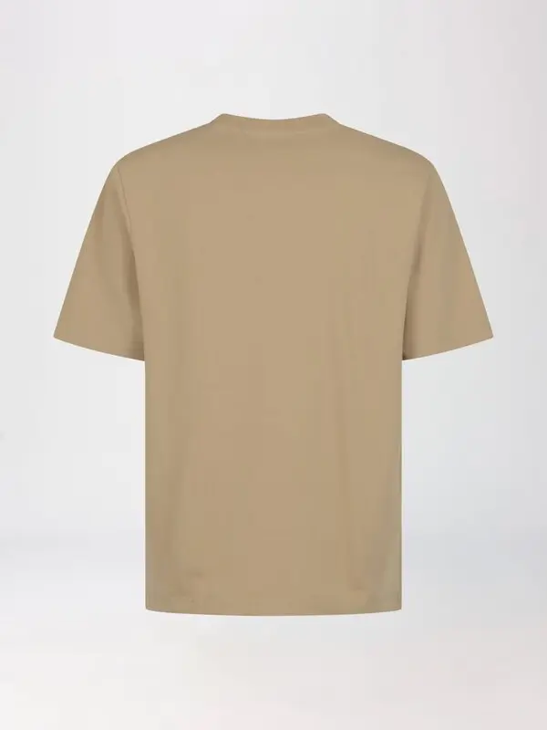Maison Kitsuné Cotton T-shirt With Logo - Brown