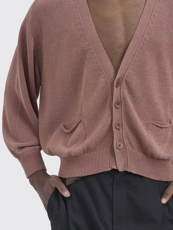 MAGLIANO Cotton Cardigan With Logo - Pink