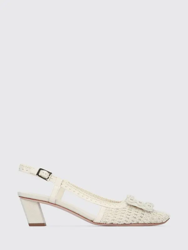 ROGER VIVIER Belle Vivier Braided Slingback Pumps With Rhinestones