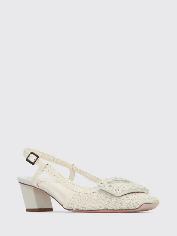 ROGER VIVIER Belle Vivier Braided Slingback Pumps With Rhinestones