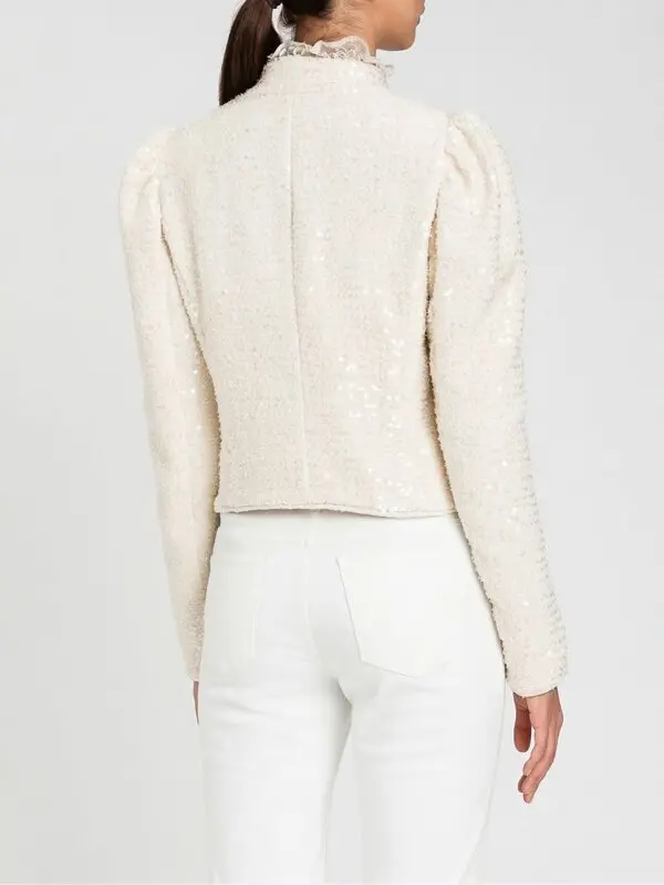 TWINSET Bouclé Jacket With Sequins