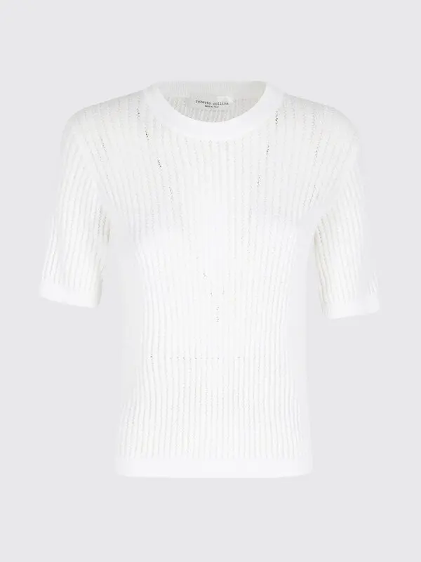 ROBERTO COLLINA Cotton Blend Knit Sweater