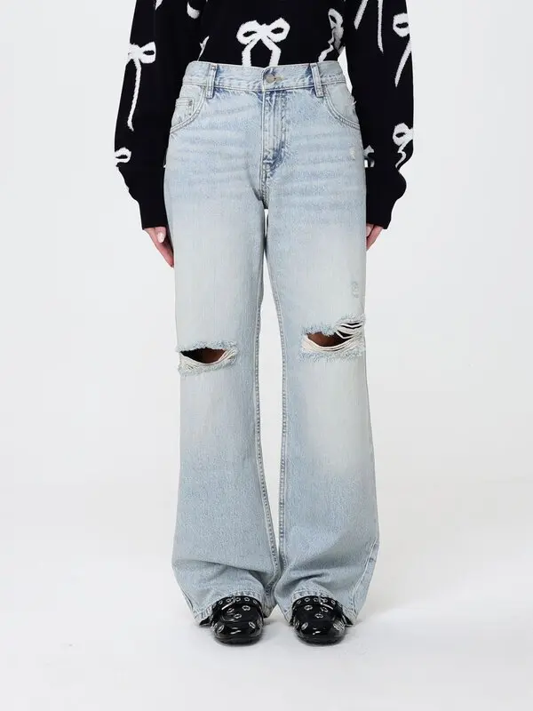 Marc Jacobs Distressed Wide-leg Jeans