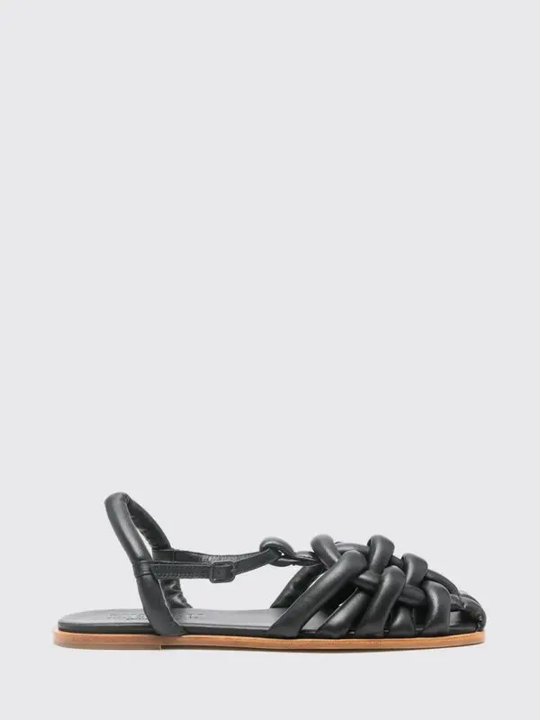 Hereu Braided Leather Slingback Sandals