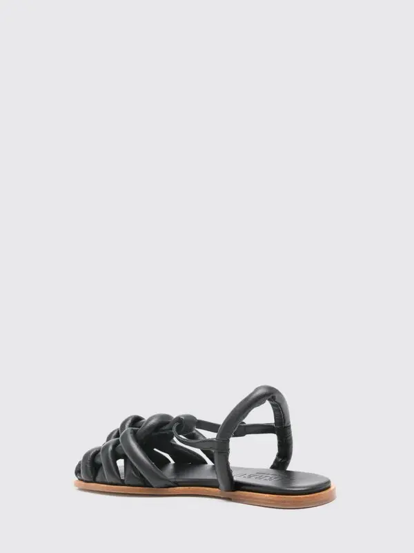 Hereu Braided Leather Slingback Sandals