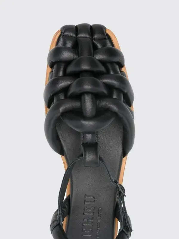 Hereu Braided Leather Slingback Sandals