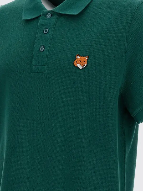 Maison Kitsuné Organic Cotton Polo Shirt - Green