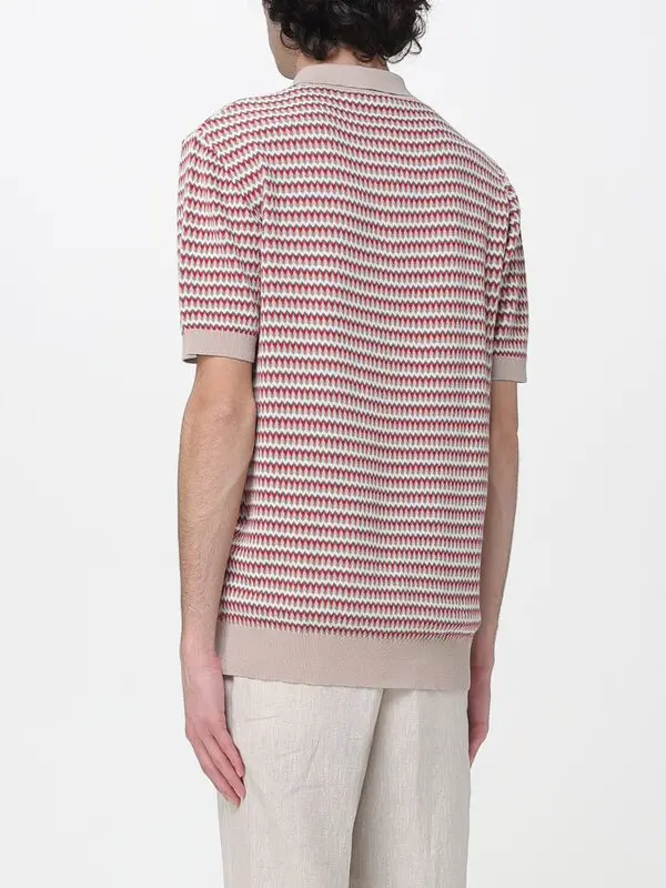 MANUEL RITZ Knitted Polo Shirt - Beige