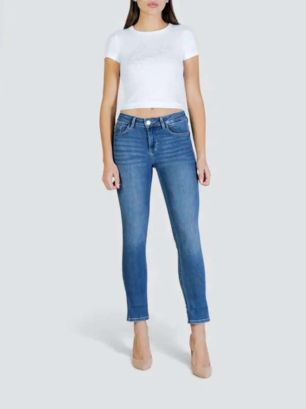 Liu Jo Cropped Fit Stretch Jeans