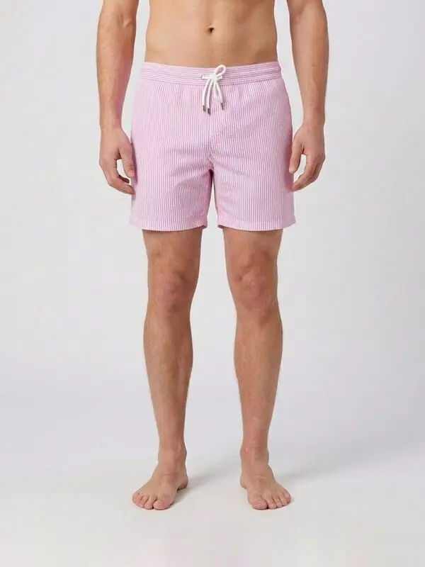 Polo Ralph Lauren Striped Cotton Blend Swimsuit - Pink