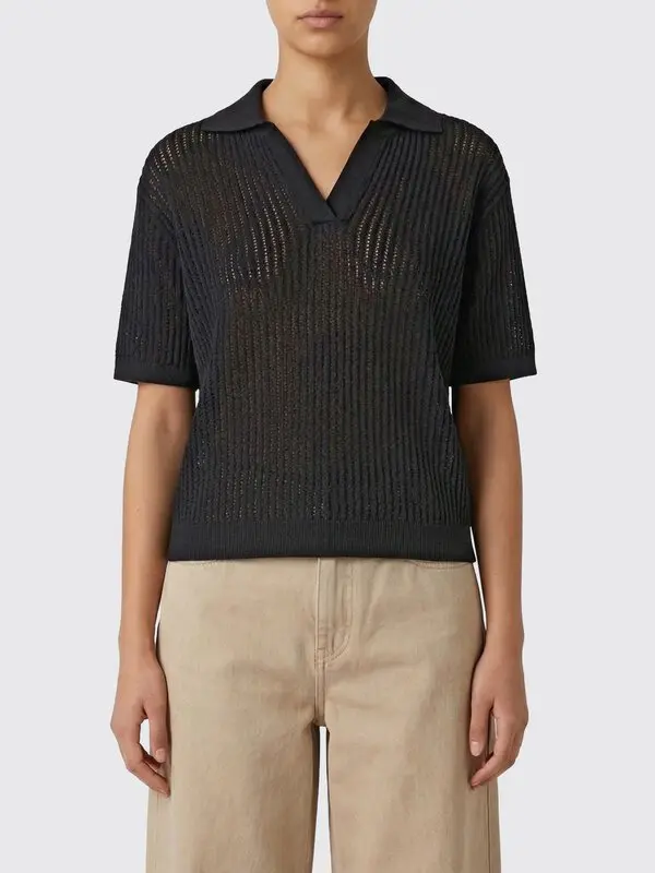 ROBERTO COLLINA Cotton Blend Knit Polo Shirt
