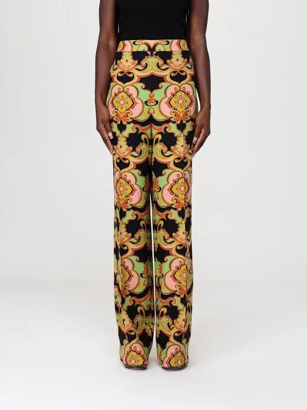 Etro Palazzo Trousers In Jersey With Ethnic Print