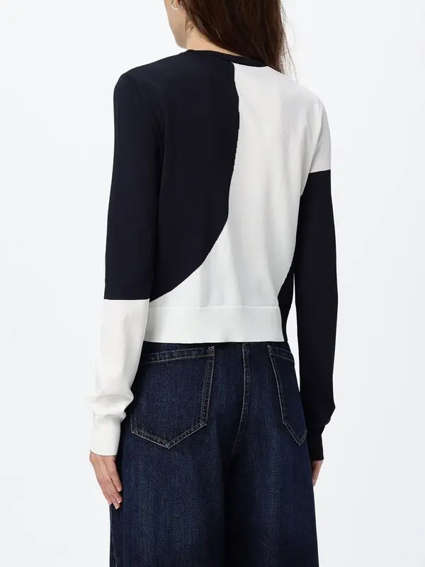 Max Mara Slim Fit Abstract Wool And Cashmere Sweater