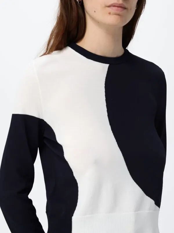 Max Mara Slim Fit Abstract Wool And Cashmere Sweater
