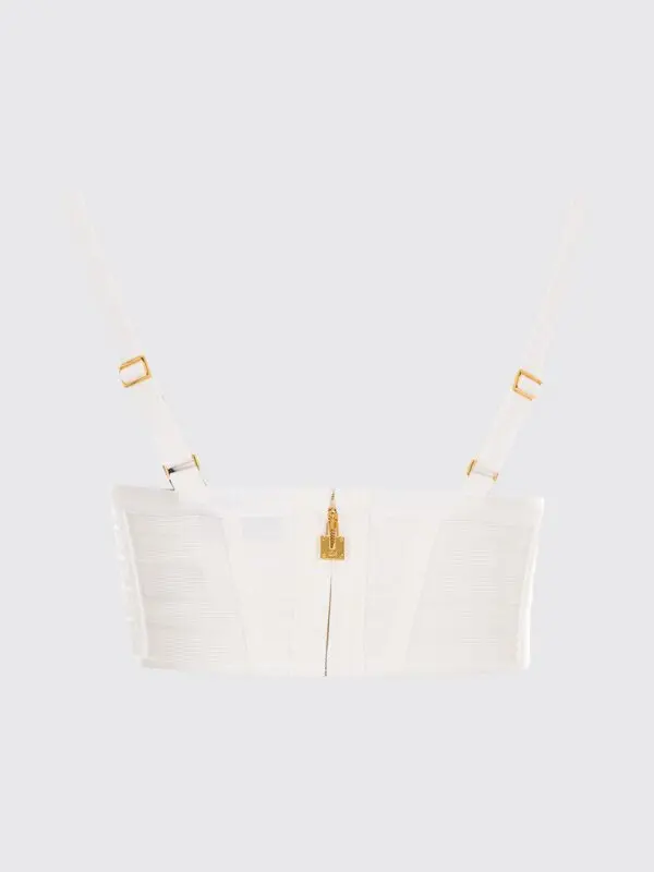 Elisabetta Franchi Stretch Viscose Cropped Top