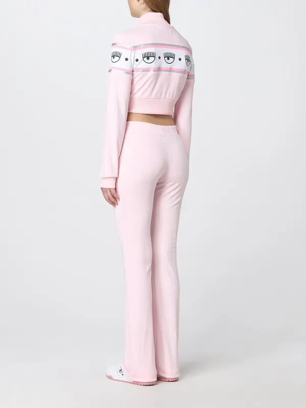 CHIARA FERRAGNI Zip-up Cropped Jacket And Flared Trousers Set