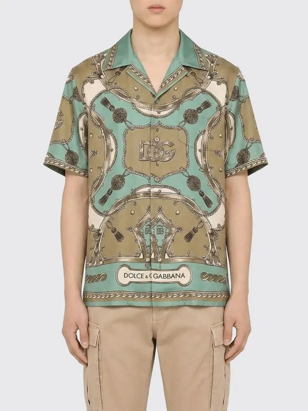Dolce & Gabbana Printed Silk Shirt