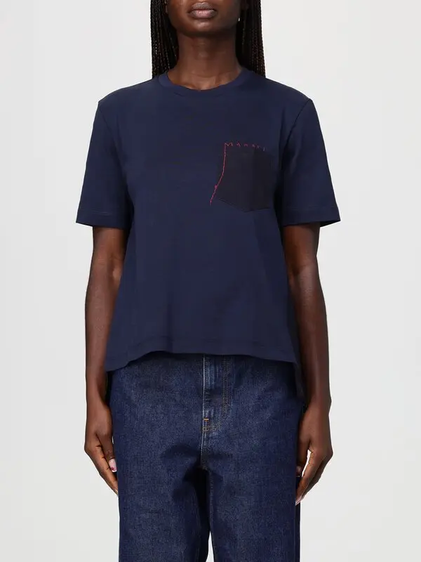 Marni Cotton T-shirt With Patch Pocket