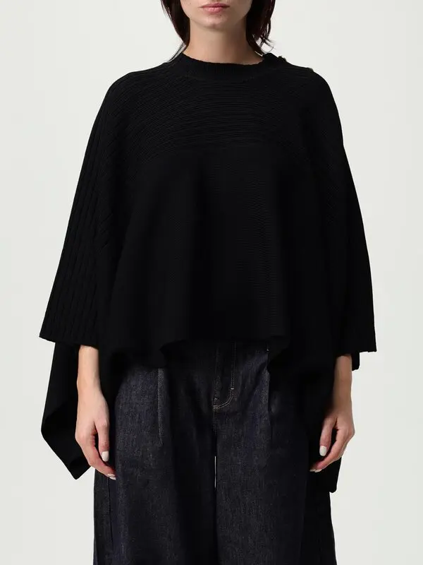 Karl Lagerfeld Ribbed Pullover With Button Detail