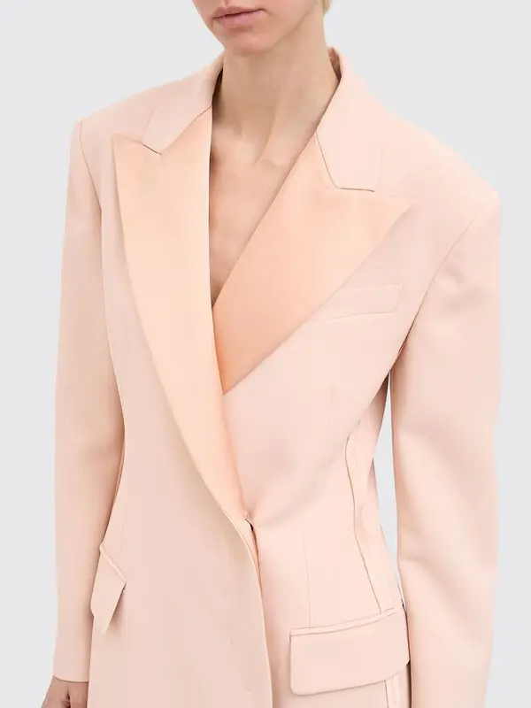 Elisabetta Franchi Double Breasted Polyester Blazer