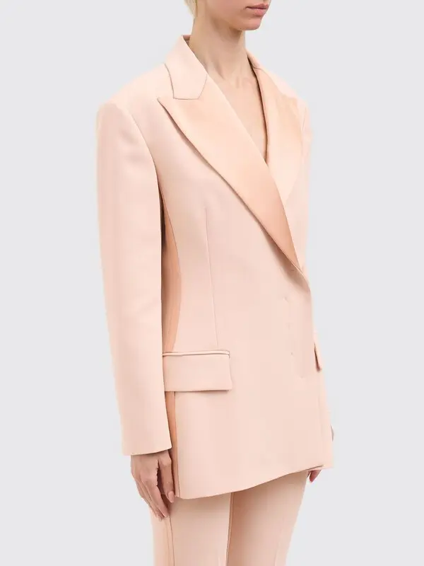 Elisabetta Franchi Double Breasted Polyester Blazer