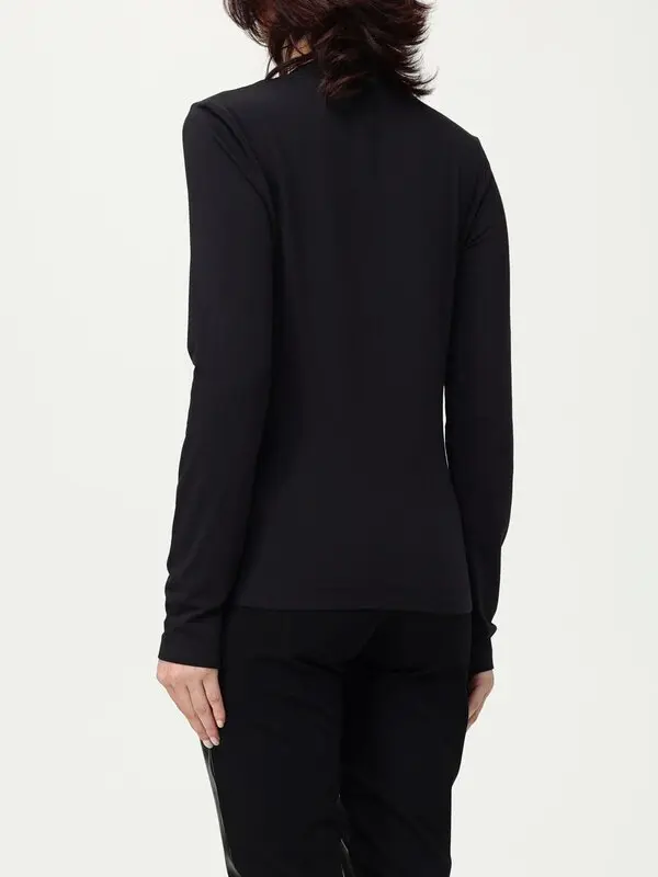 EA7 Emporio Armani Sequined Logo Long Sleeve Top
