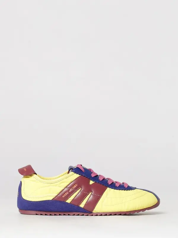 Marc Jacobs Leather And Nylon The 400 Bleecker Runner Sneakers - Yellow
