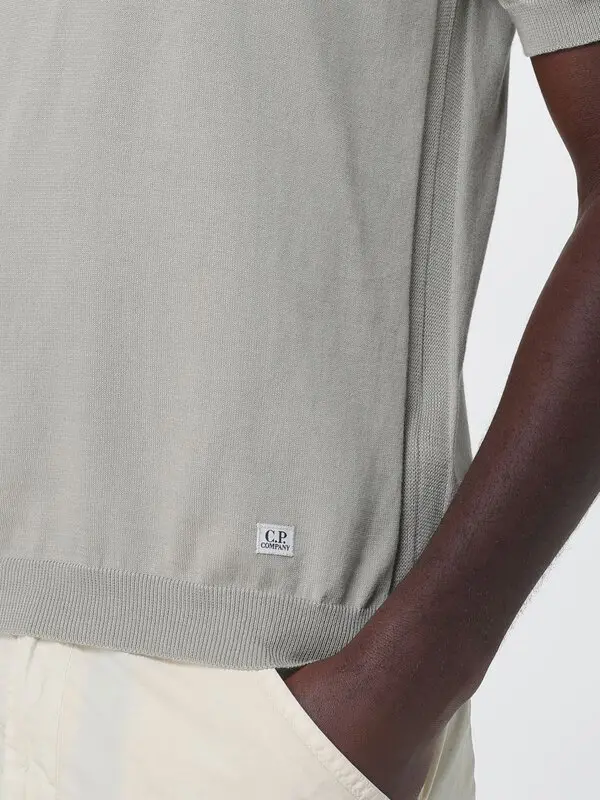 C.P. COMPANY Cotton Polo Shirt - Cream