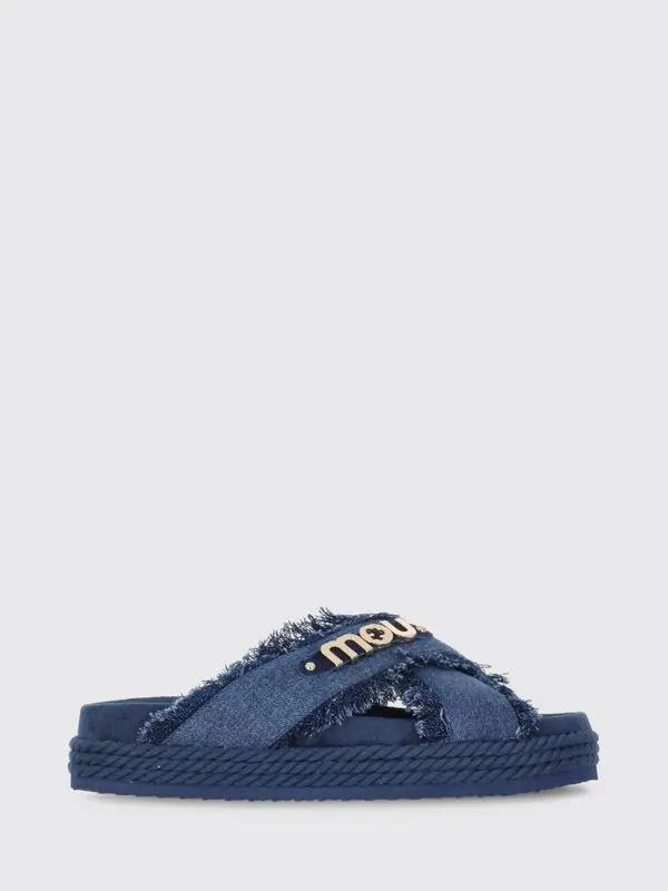 Mou Cotton Denim Sandals