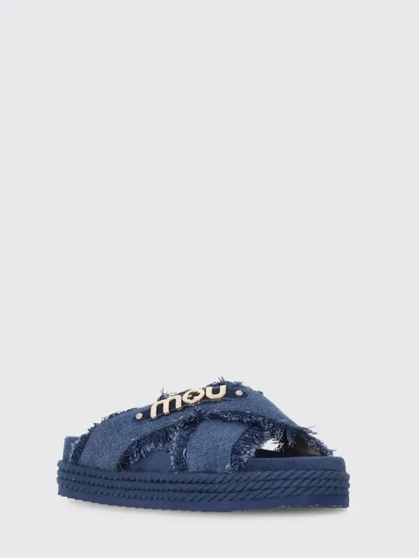 Mou Cotton Denim Sandals
