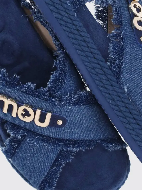Mou Cotton Denim Sandals