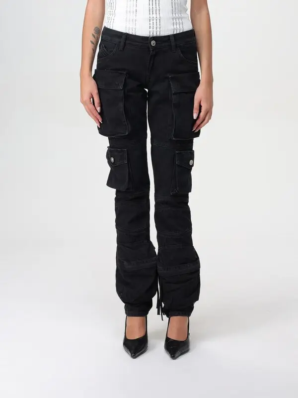 Attico Cargo Jeans - Black