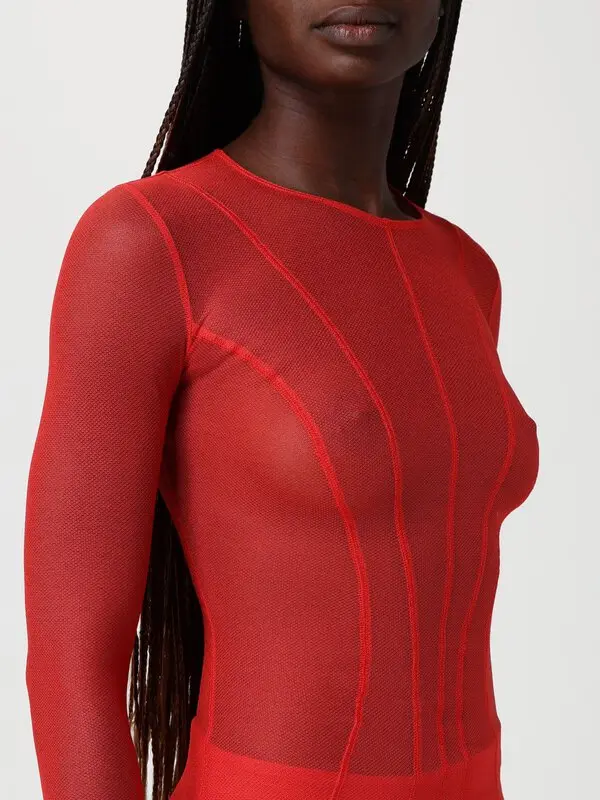 Elisabetta Franchi Transparent Tulle Top
