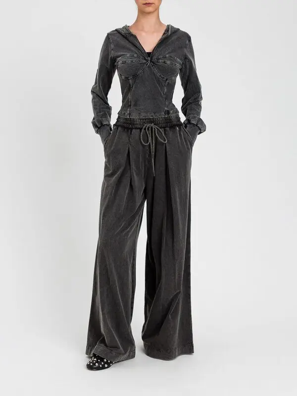 TWINSET Wide-leg Cotton Trousers