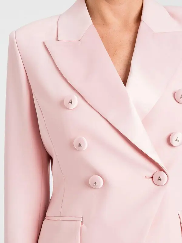 TWINSET Double-breasted Blazer - Pink