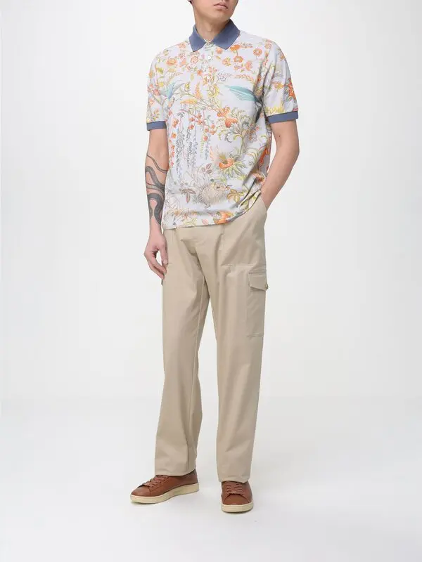 Etro Printed Cotton Polo Shirt