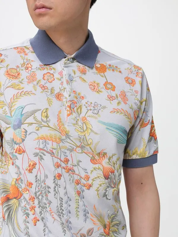 Etro Printed Cotton Polo Shirt