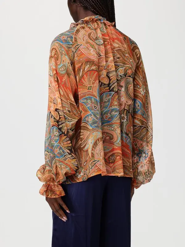 Etro Paisley Print Silk And Cotton Shirt