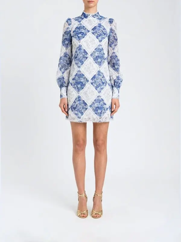 TWINSET Floral Raffia Dress