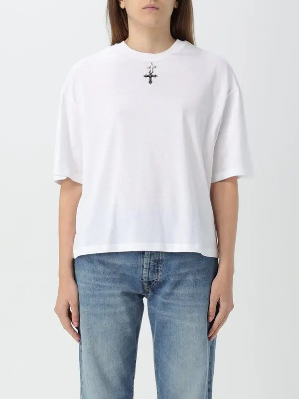 CHIARA FERRAGNI T-shirt With Embellishment - White