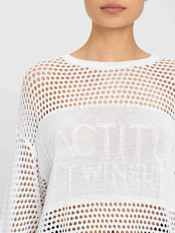 TWINSET Mesh Top With Logo