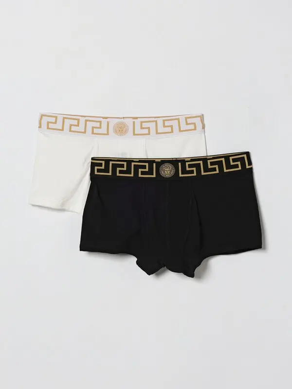 Versace Set Of 2 Stretch Cotton Briefs - White